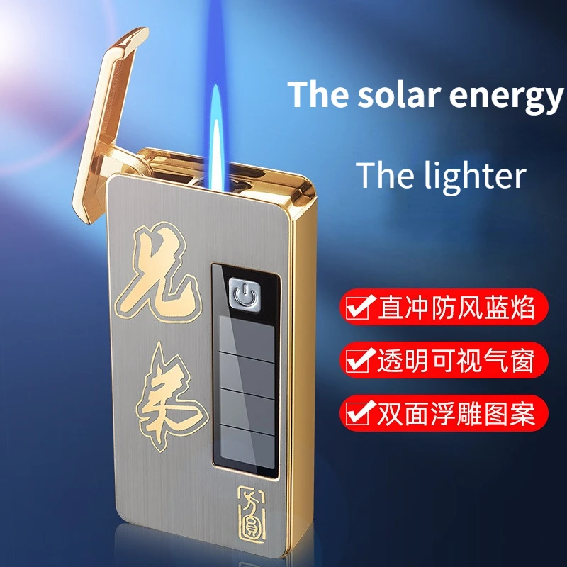 Isqueiros de carregamento usb toque solar isqueiros cigarro acessórios ...