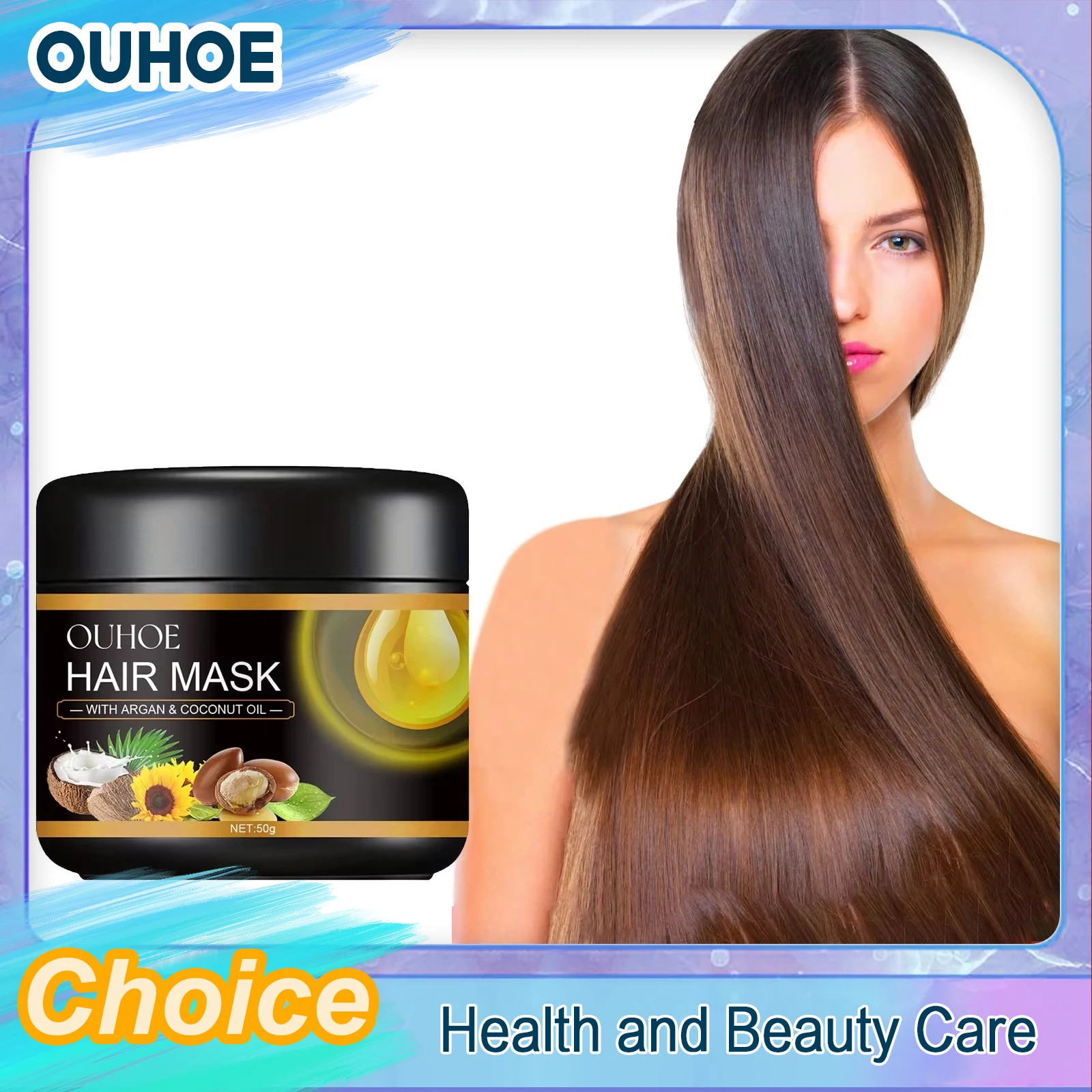 Keratin-Hair-Mask-Repair-Damaged-Dry-Frizzy-Curly-Hair-Treatment ...