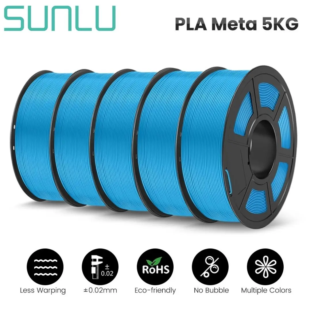 SUNLU-PLA-Meta-5KG-1-75MM-Tolerance-0-02MM-1KG-Roll-3D-Filament-Better ...
