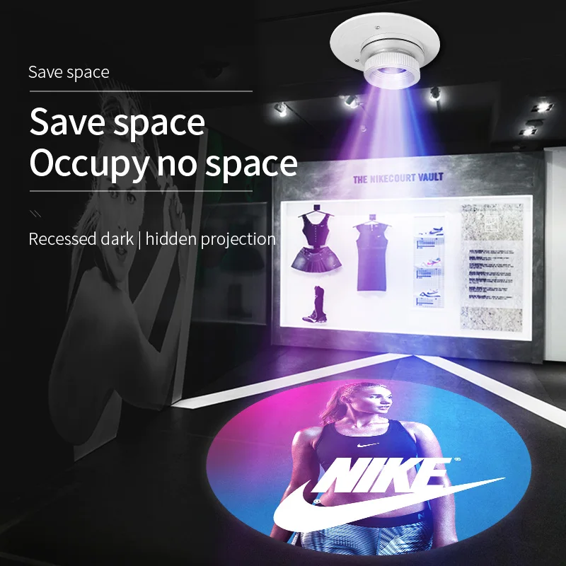 Projection-light-logo-embedded-hidden-hotel-door-advertising-text ...