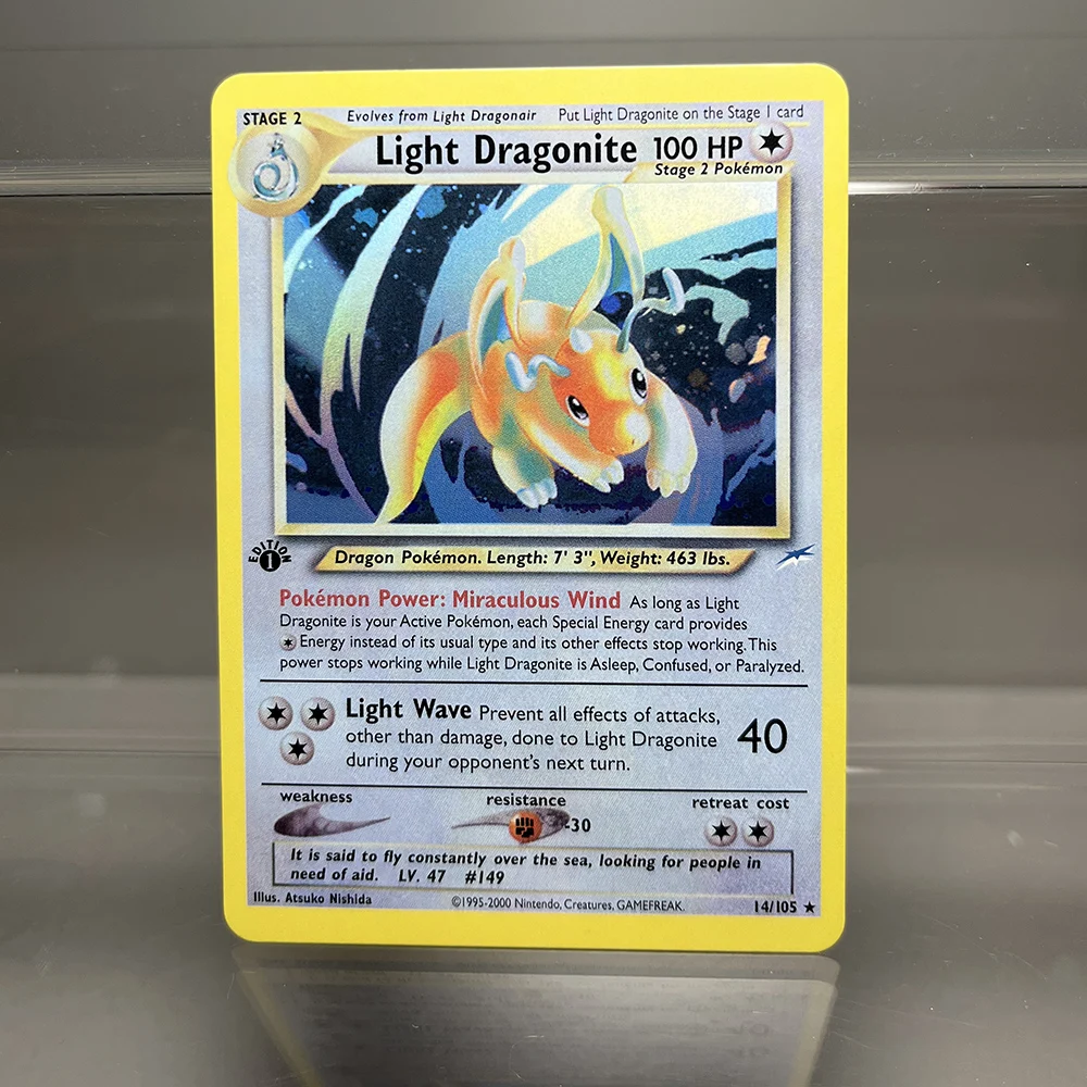 Pokemom First Edition Neo Series Flash Cards Dark Ampharos Light Arcanine Erika's Victreebel ...