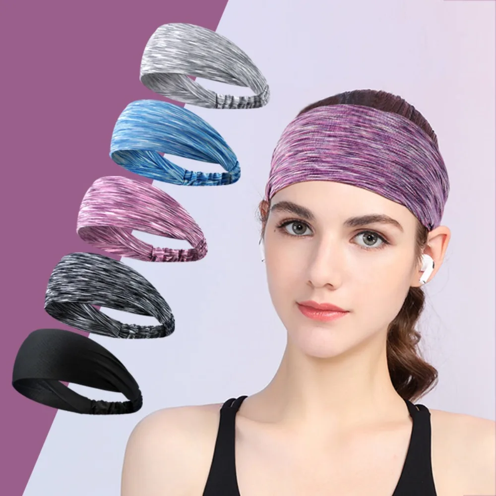 Elastic Sports Headbands Fitness Hair Accessories Breathable Stretchy ...