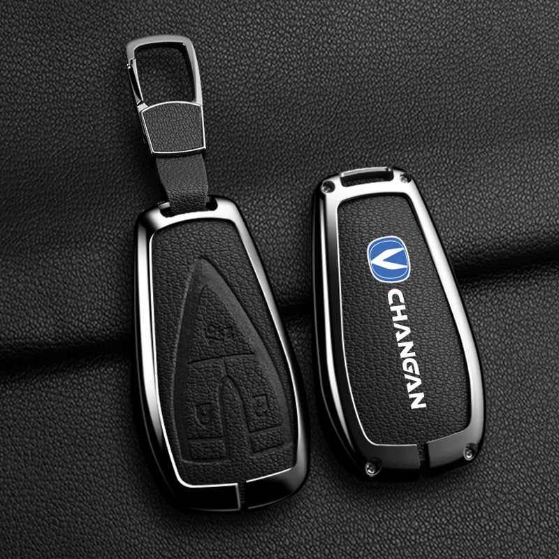 New Zinc Alloy Leather Car Key Case Cover for Changan UNIT UNIK ...