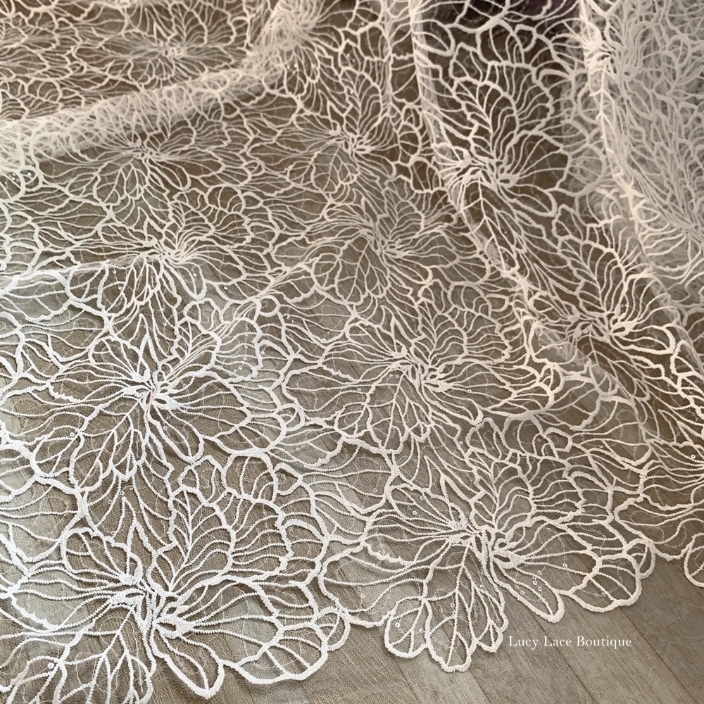 Tela-de-encaje-de-flores-rosas-para-mujer-bordado-de-seda-de-leche ...