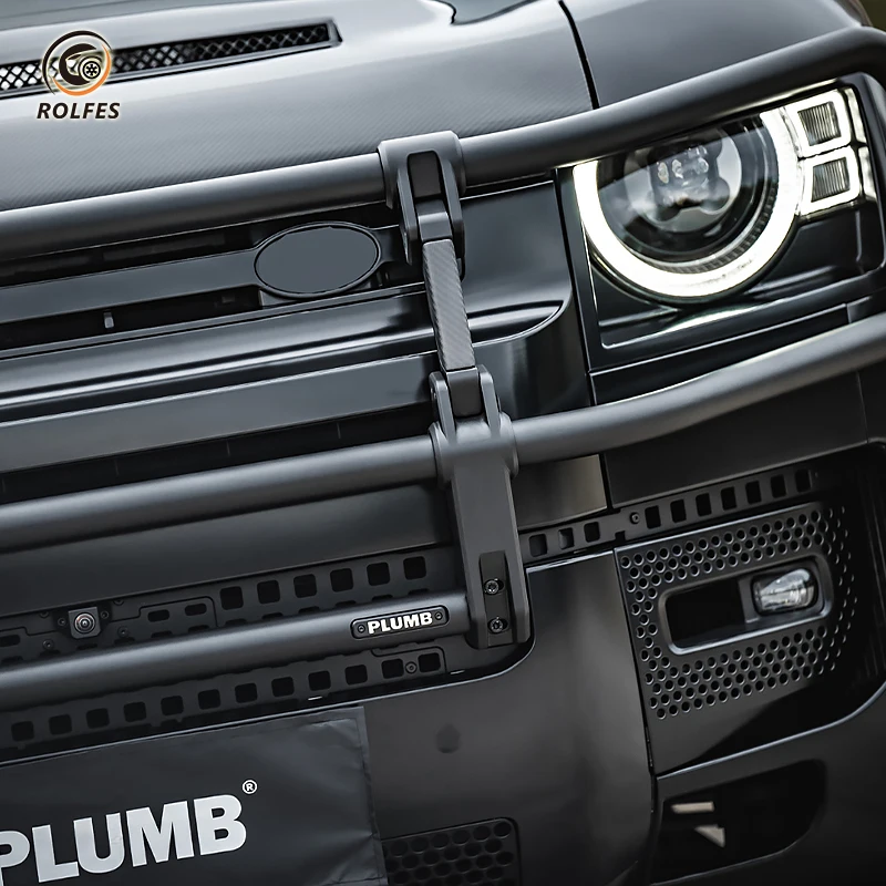 ROLFES Plumb Aluminum Front Bumper Bull Bar Guard Bump resistant Off road Retrofit For Land Rover Defender 90 110 130 AliExpress