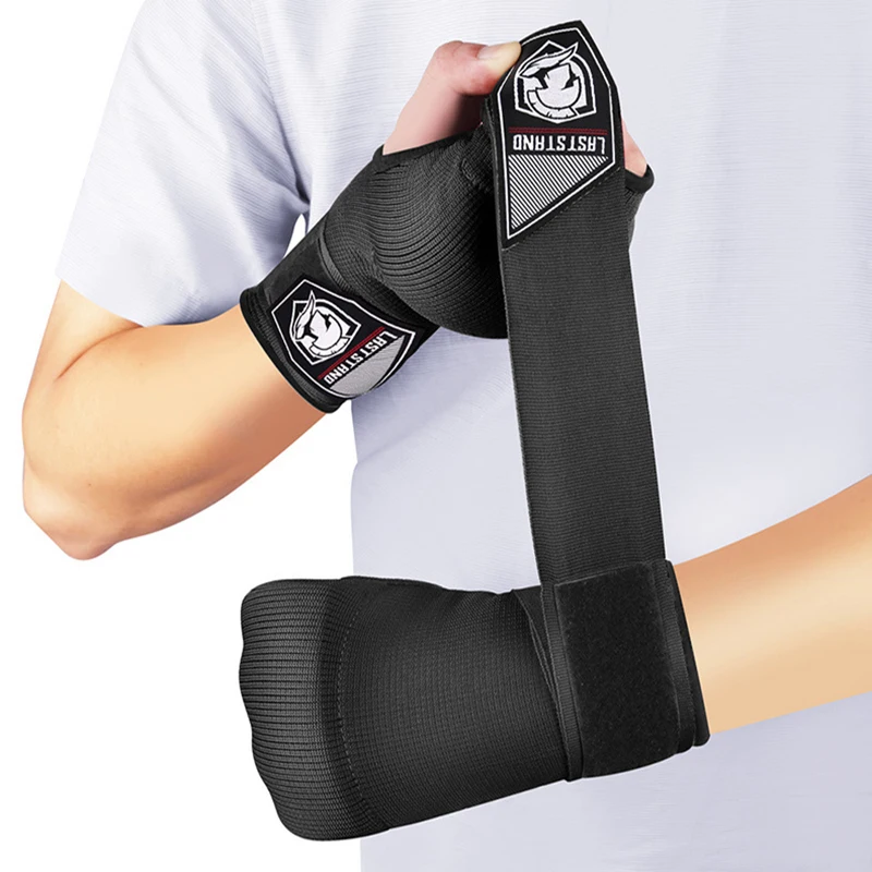 1-Pair-Gel-Boxing-Hand-Wrap-Gloves-Adjustable-Half-Finger-Gloves ...