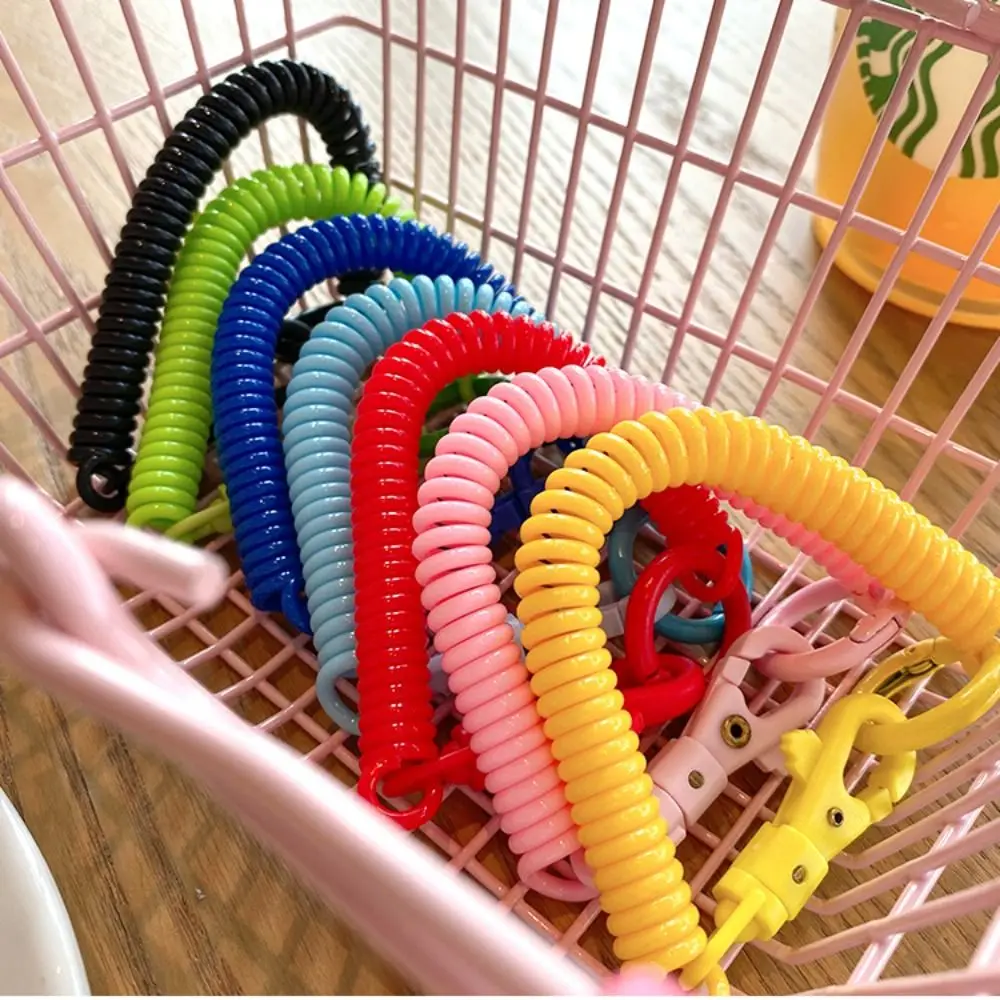 Coil-Springs-Keychain-Stretchy-Spiral-Spring-Coil-Retractable-Coil ...