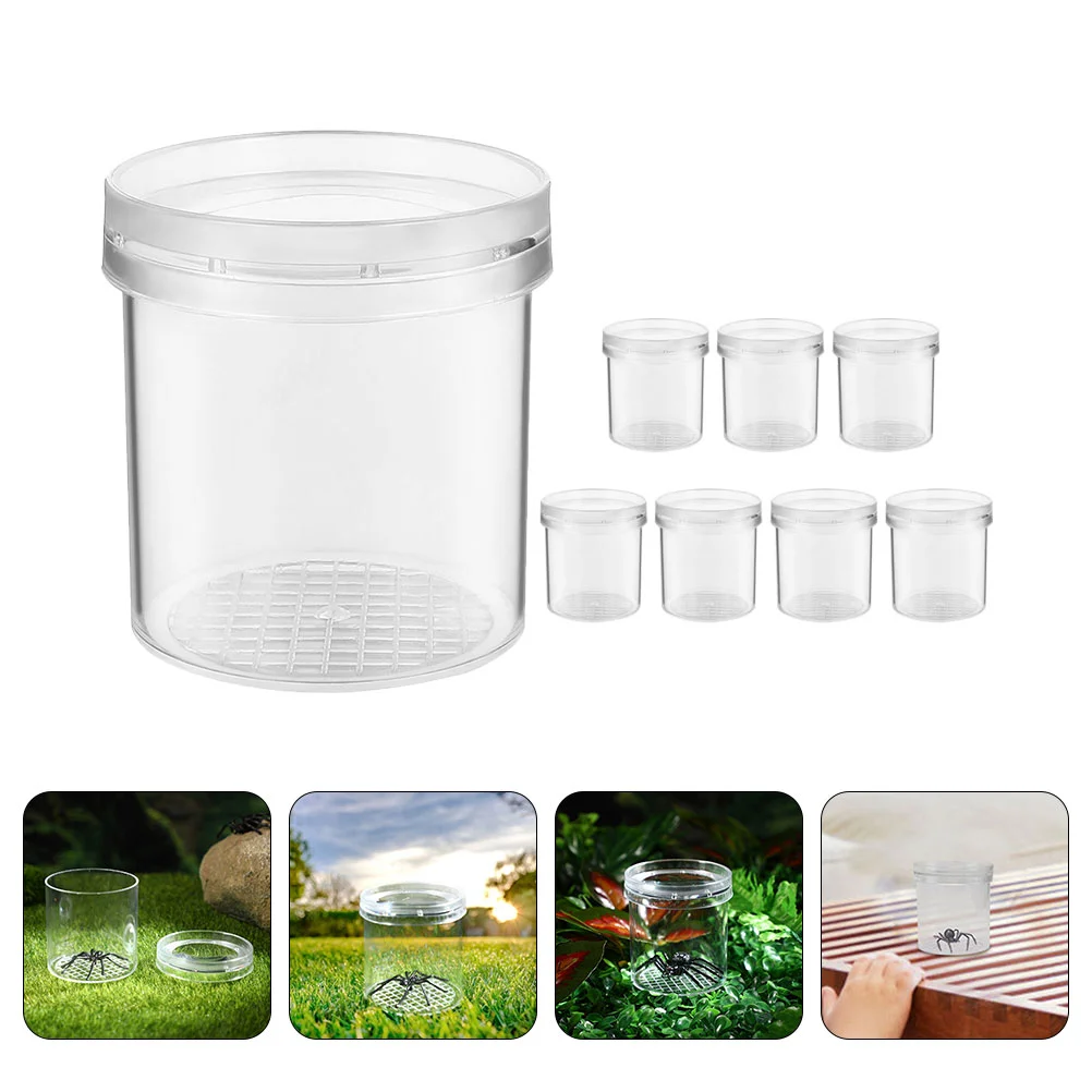 8-Pcs-Insect-Cage-Magnifying-Observation-Magnifier-Container-Mirror ...