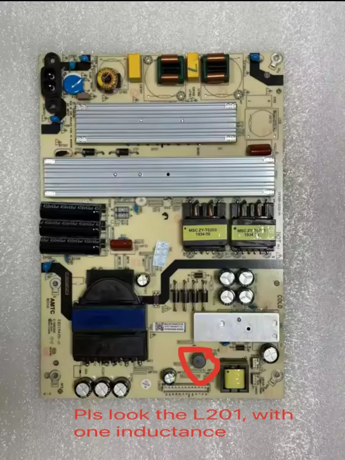 original Power Board E021M509-B2 TV7001-ZC02-01 for 75" TV 75R3 LS70M31 ...