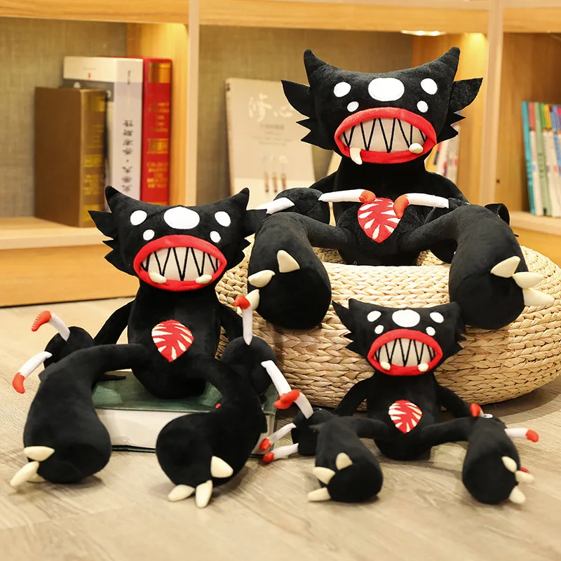 30-50cm Soft Spider Monster Creative Black Poppy Plush Toy Stuffed ...