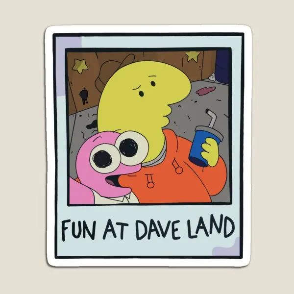 Smiling-Friends-Fun-At-Dave-Land-Magnet-Colorful-Baby-Stickers-Toy ...