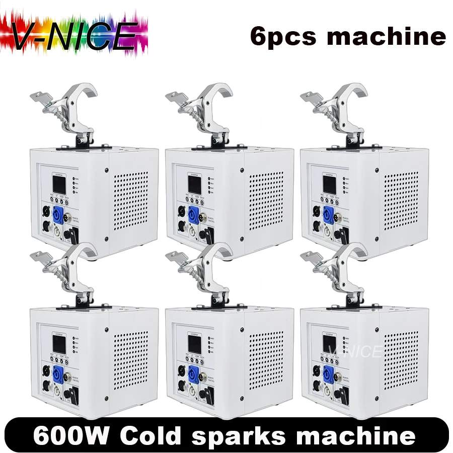 6pcs-600W-Waterfall-Cold-Spark-Machine-600W-Cold-Sparkler-for-Wedding ...
