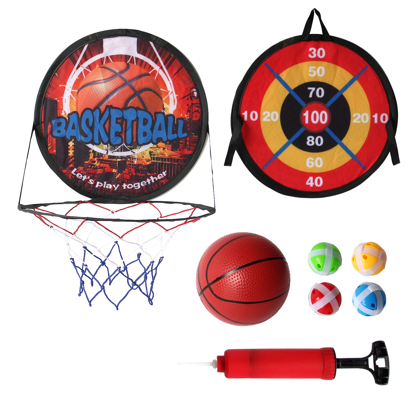 2 in 1 Basketball Hoop and Dart Board, Basketball Hoop for Kids, Mini ...