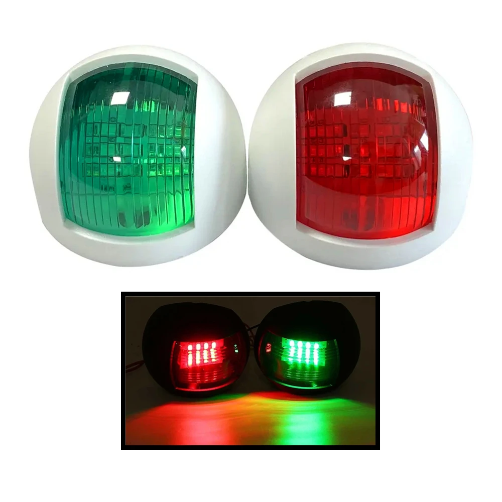 1-Pair-Red-Green-Navigation-Lights-For-Boats-12V-24V-LED-Marine-Running ...