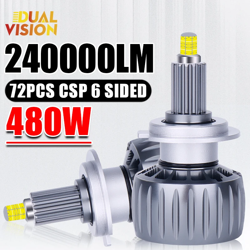 Mini-diodo-de-l-mparas-Turbo-para-lentes-D2S-LED-Canbus-240000LM-360 ...