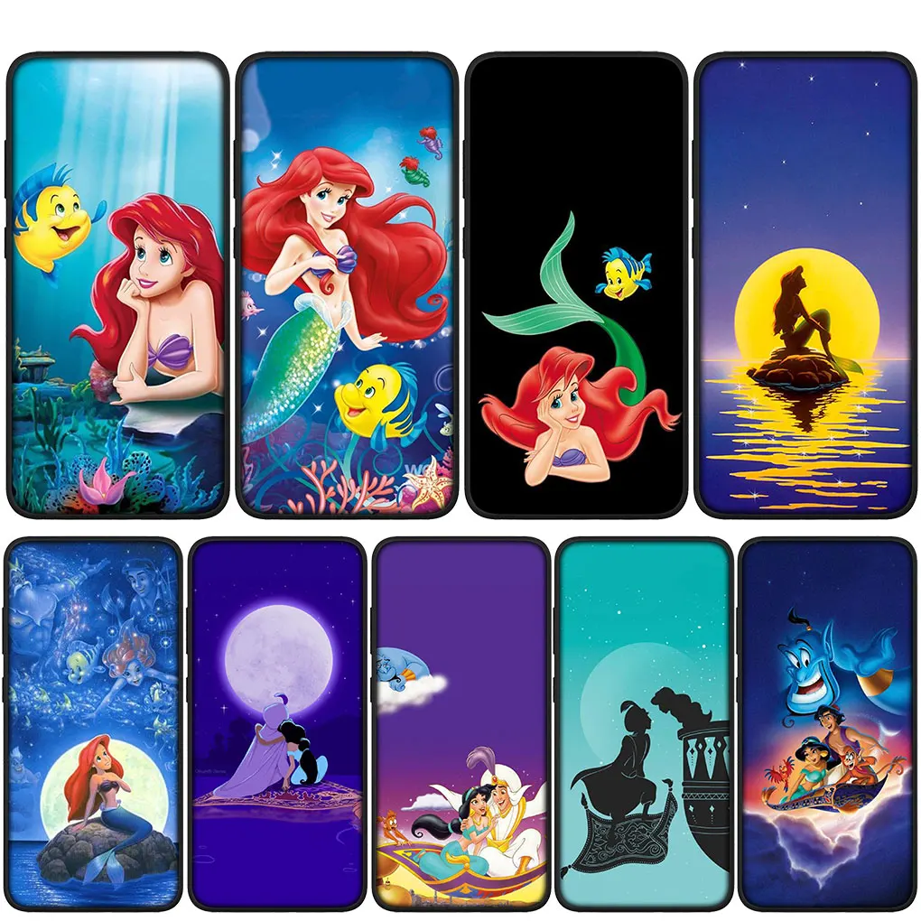 Funda de la Sirenita Ariel Aladdín Jasmine para Xiaomi Poco X3 NFC X4 ...