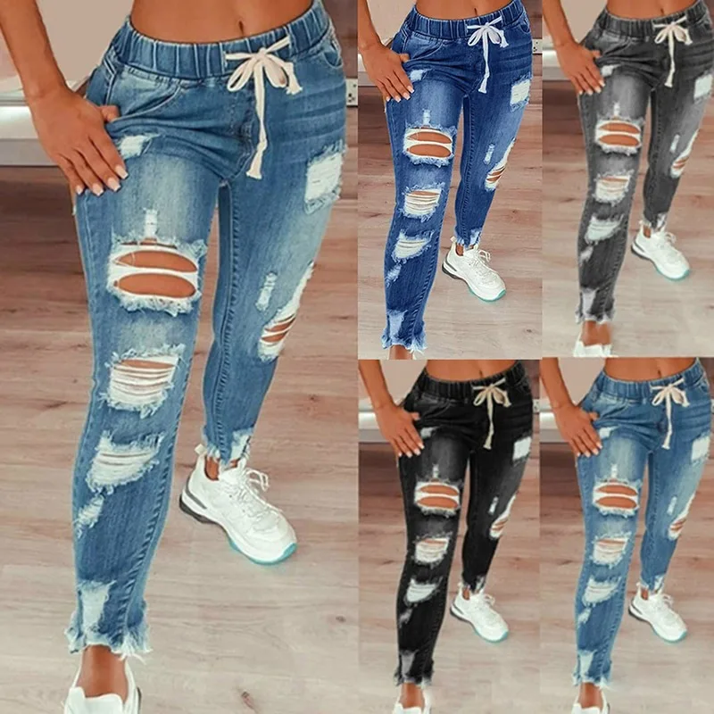 Women-s-Fashion-Jeans-Ripped-Skinny-New-Sexy-Hip-Slim-Jean-Mom-Spandex ...