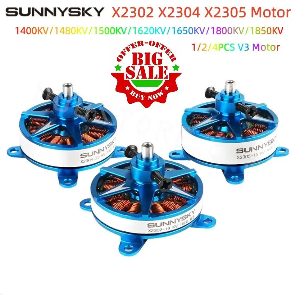 1-2-4PCS-Sunnysky-F3P-Indoor-Power-X2302-X2304-X2305-V3-1400KV-1480KV ...
