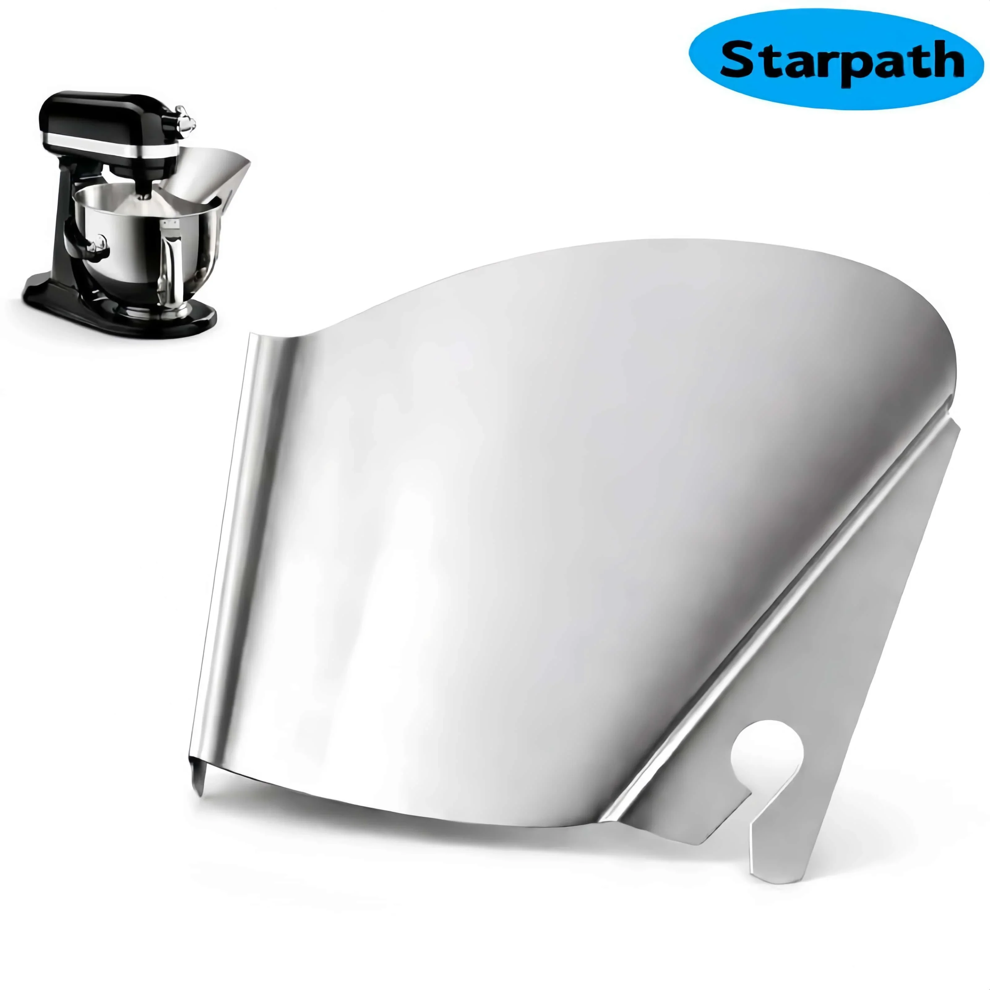Stainless Steel Pour Shield for Stand Mixer Bowls – No Spill Splash ...