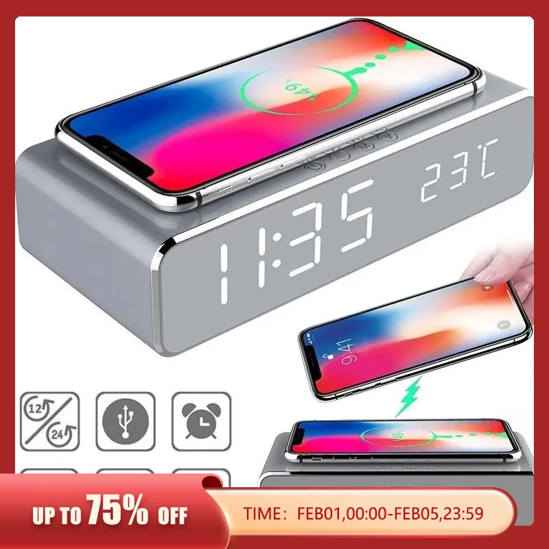 Cargador-inal-mbrico-con-alarma-de-tiempo-term-metro-Digital-LED ...