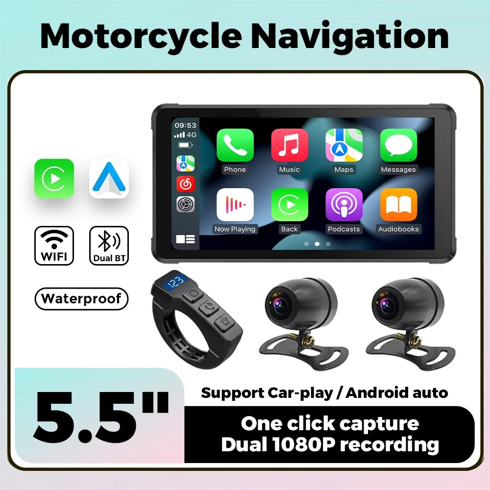 Portable-Motorcycle-GPS-Navigation-IPX7-Waterproof-5-5-LCD-Display ...