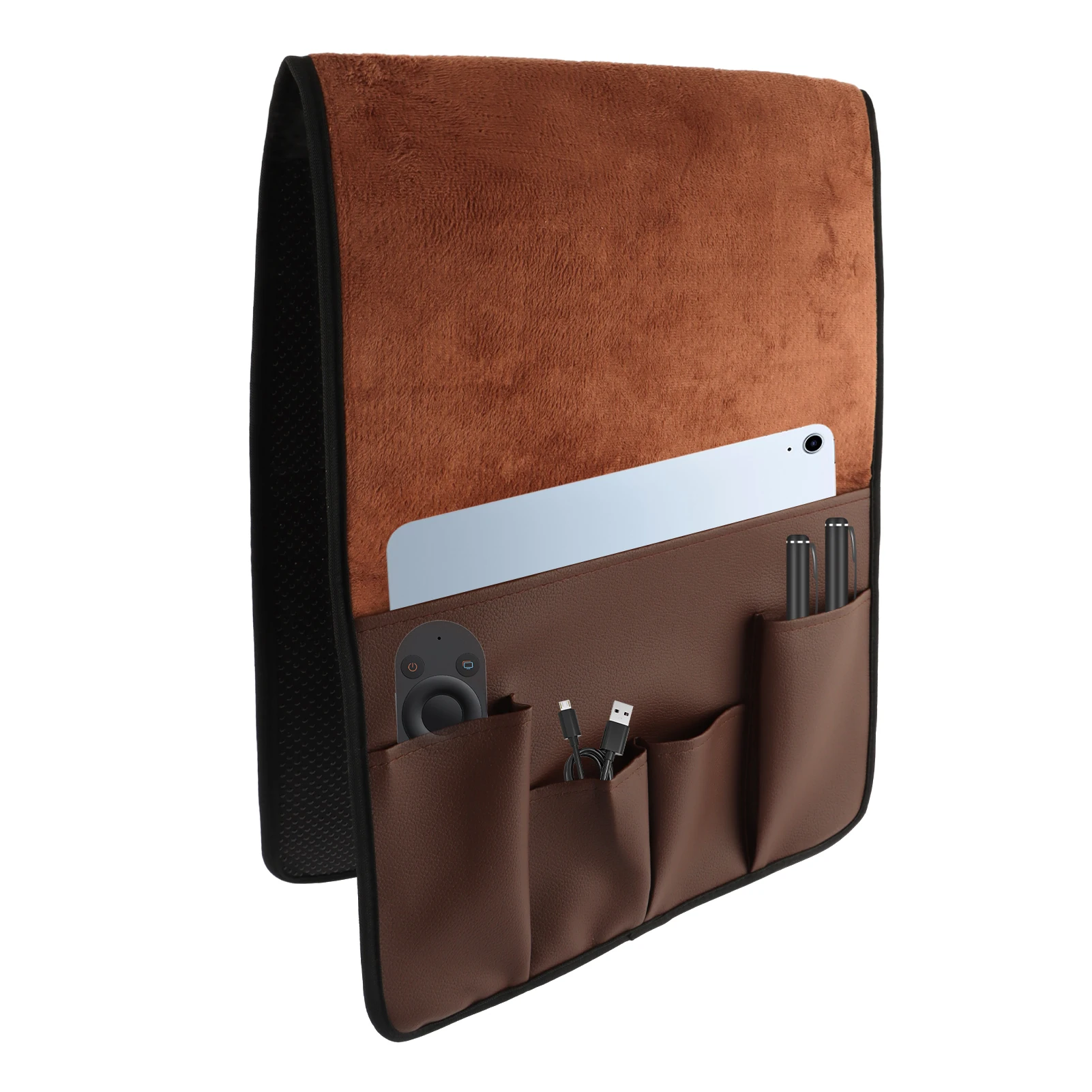 5-Pockets-Organizer-Hanging-Storage-Bag-Couch-Arm-Rest-Space-Saving ...