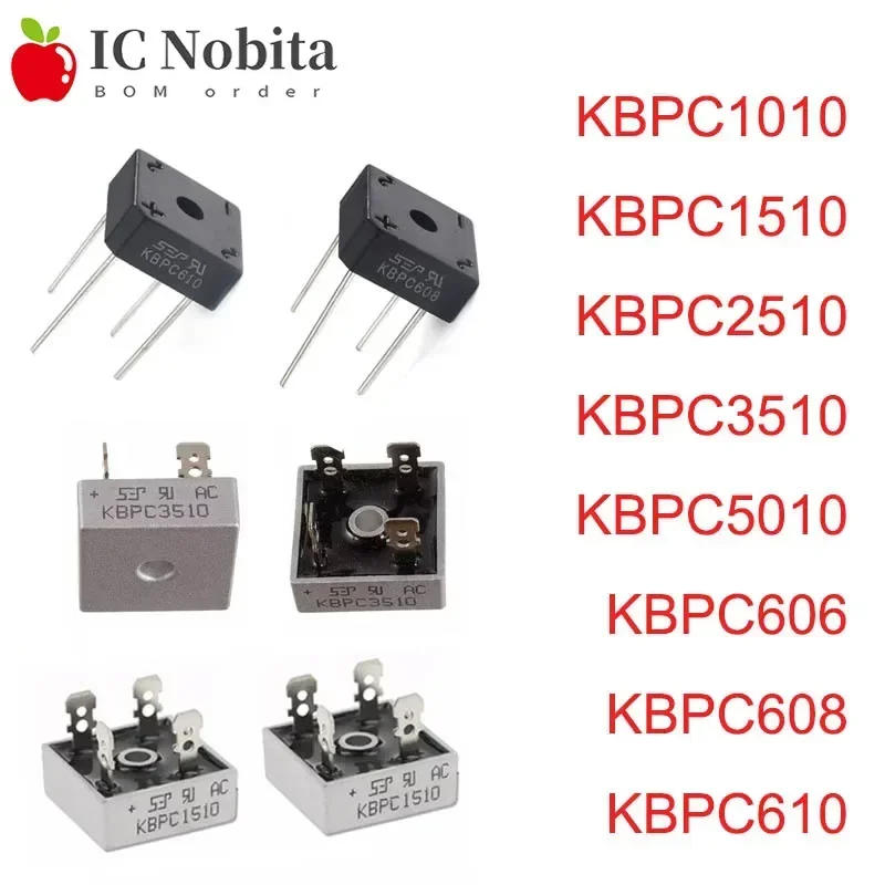 100PCS-KBPC2510-KBPC3510-KBPC5010-Diode-Rectifier-Bridge-KBPC1010 ...