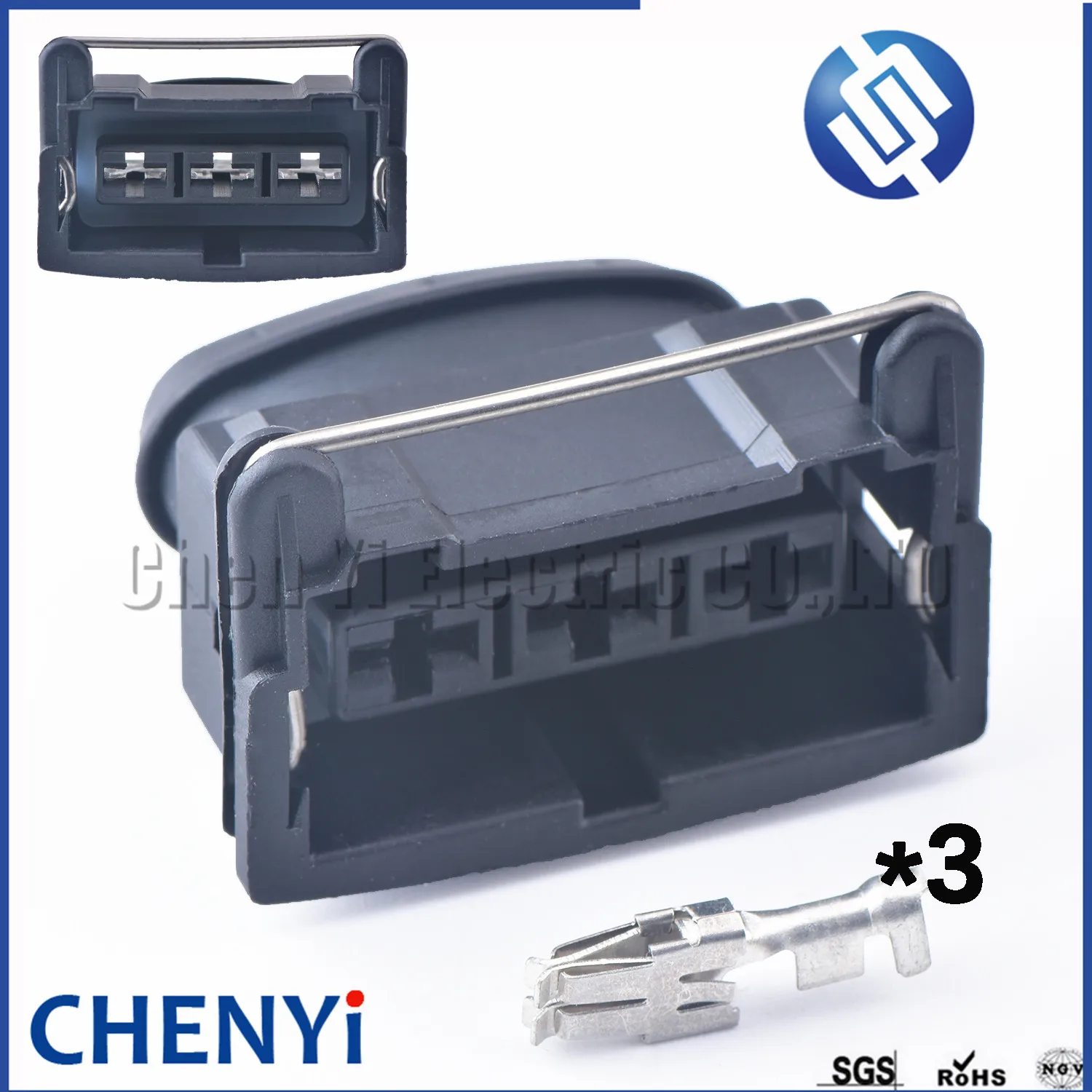 1 conjunto de 3 pinos 2.8mm fêmea auto cablagens à prova dwaterproof ...