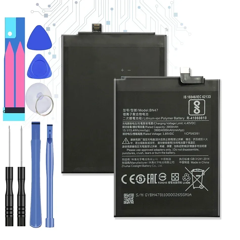 BN47-Mobile-Phone-Battery-for-Xiaomi-Redmi-6-Pro-Mi-A2-Lite-4000mAh ...