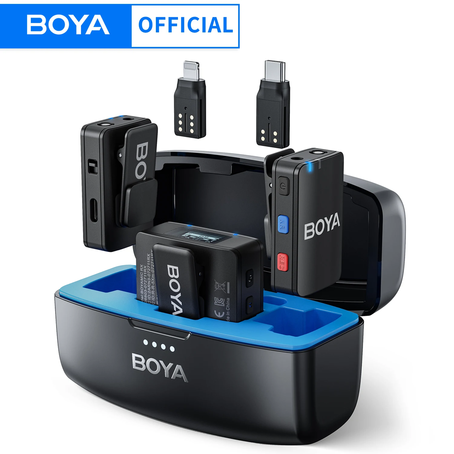 BOYA-BOYAMIC-Professional-Wireless-Lavalier-Lapel-Microphone-for-iPhone-Android-Camera-Youtube ...
