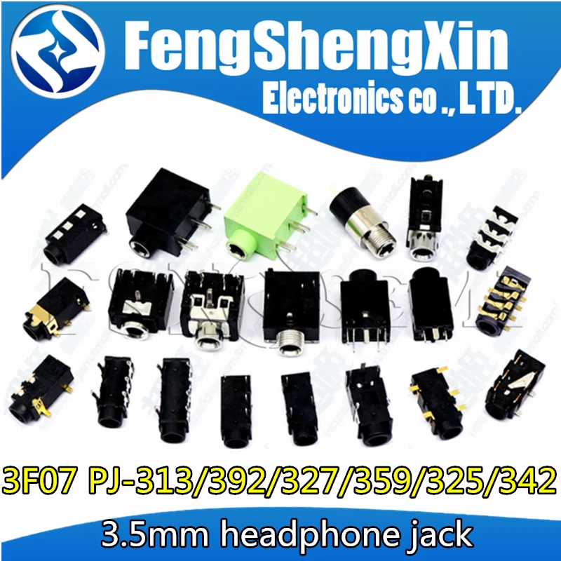 3.5mm headphone jack 3F07 PJ-313 PJ313D PJ-392 PJ327 PJ-359 PJ325 PJ342 ...