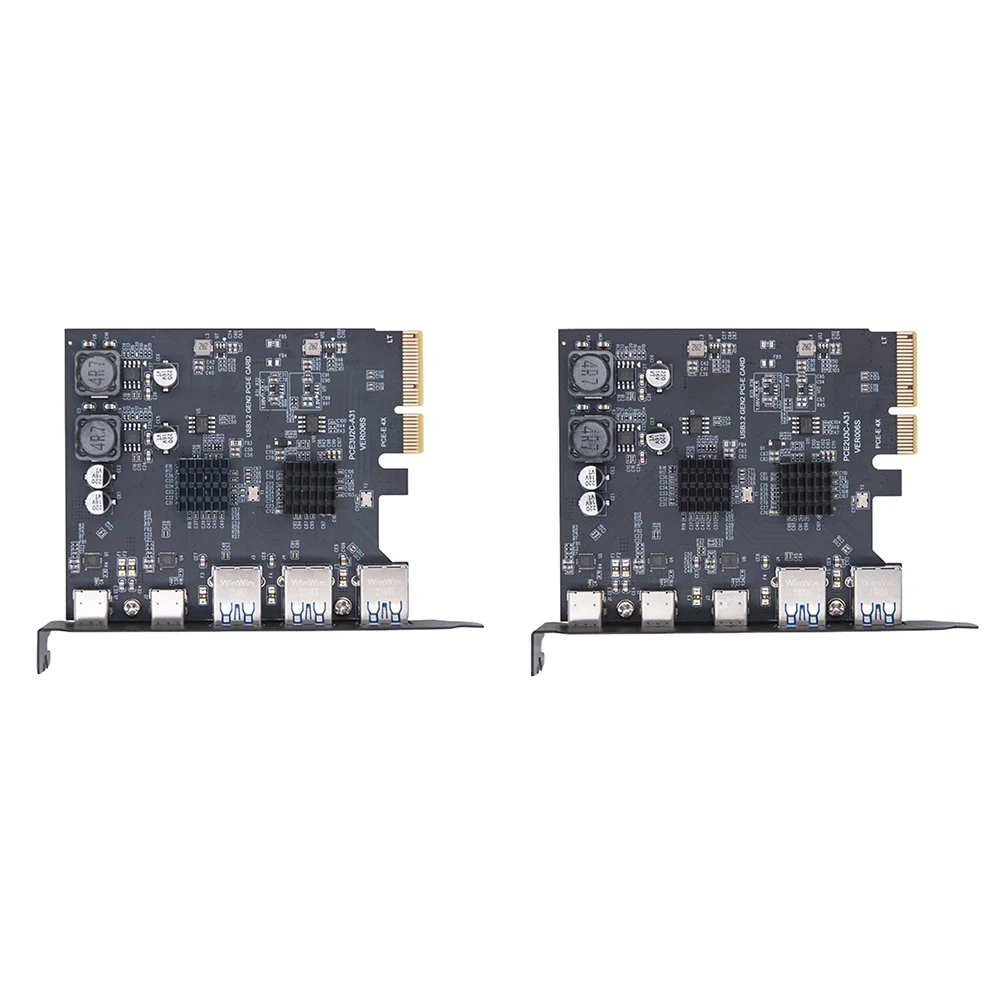 PCI-Express-X4-To-USB-C-USB-A-Adapter-ASM3142-VL822-Chip-PCIE-Splitter ...