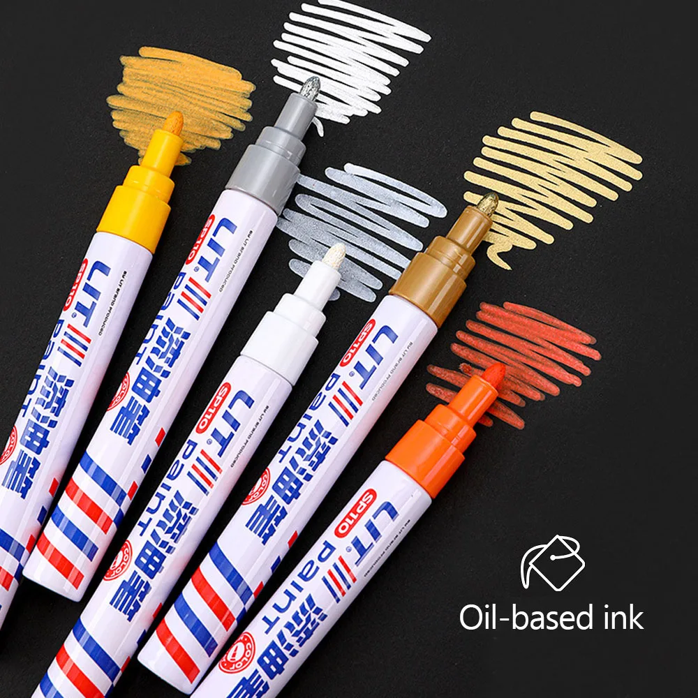 Car-Paint-Pen-Waterproof-Car-Tire-Tread-Oil-Based-Painting-Marker ...