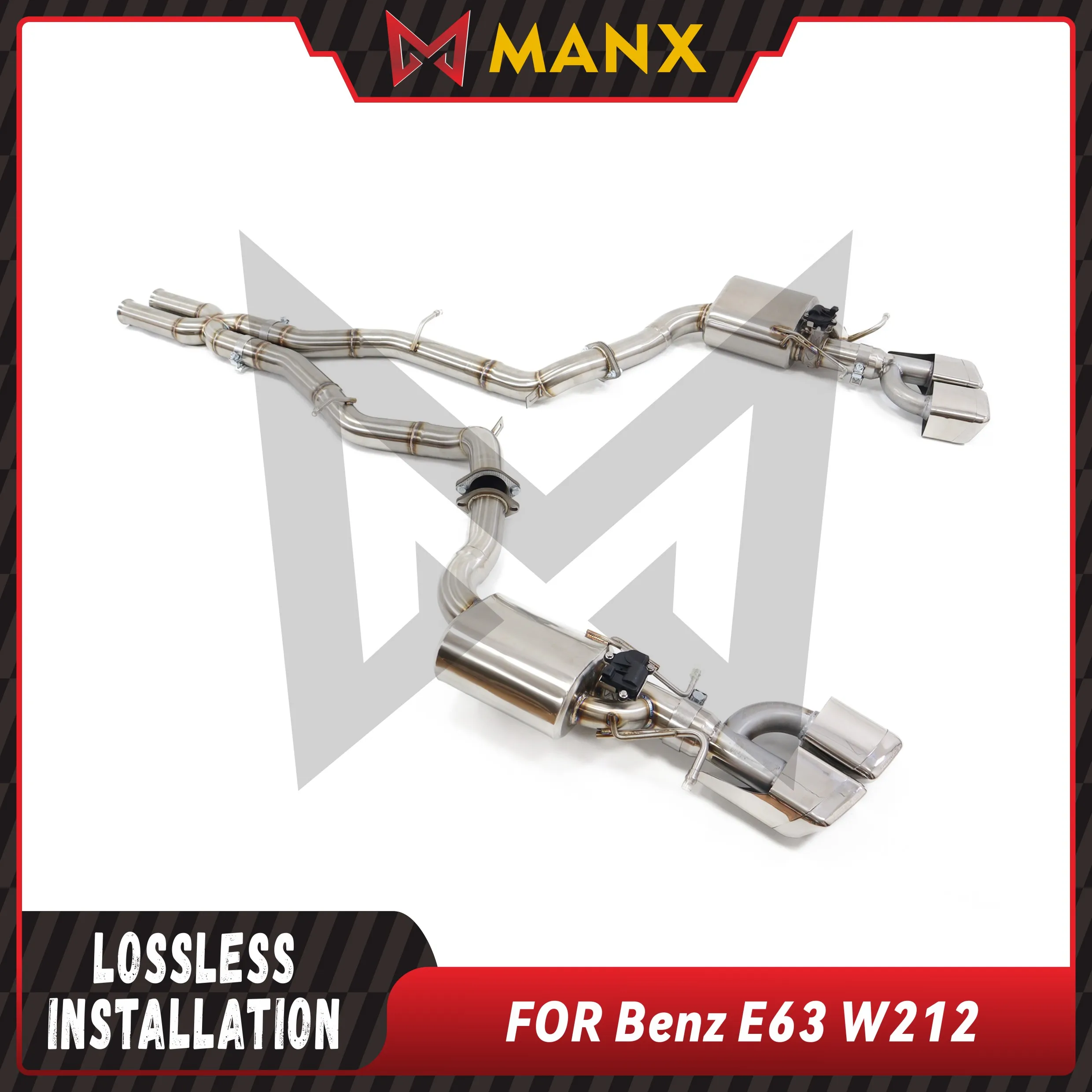 MANX Stainless Steel Catback Suitable for Benz AMG E63 W212 Performance ...