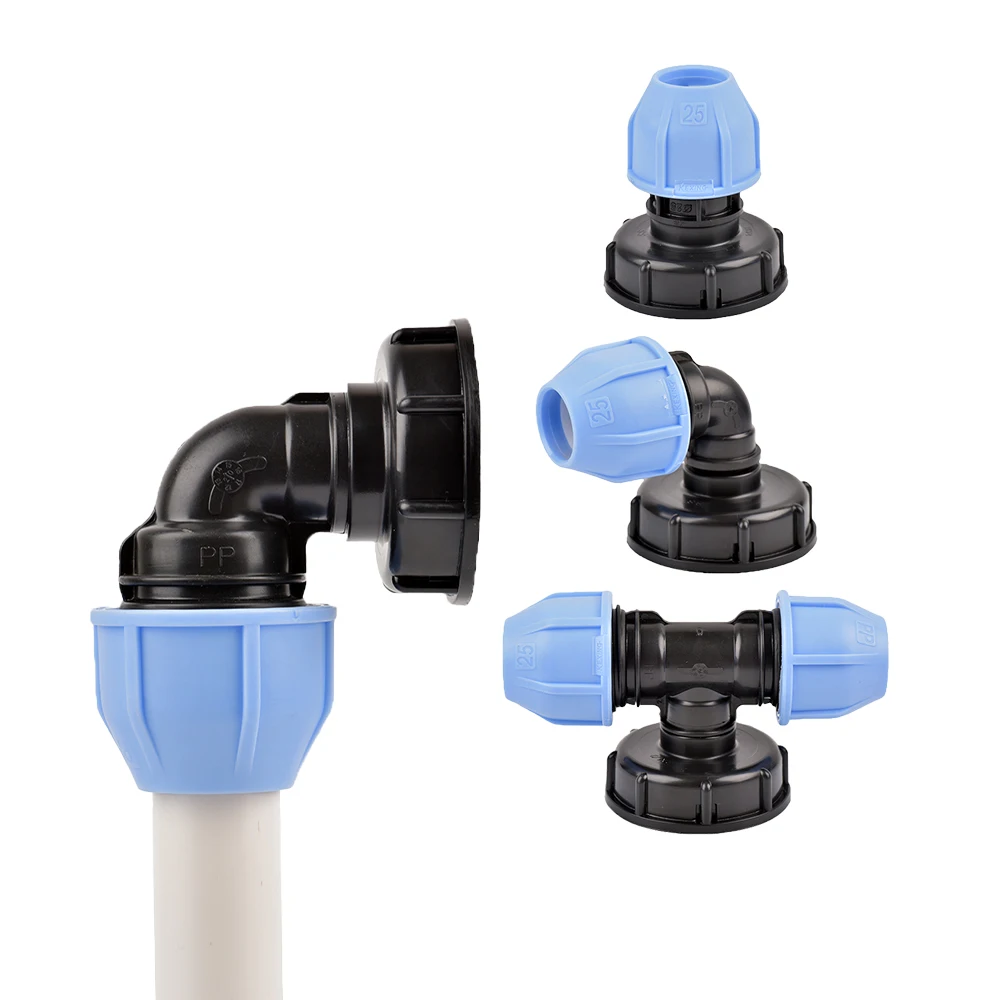 IBC Tank Fitting 20/25/32mm S60 IBC Tank Tee Splitter Quick Coupler ...