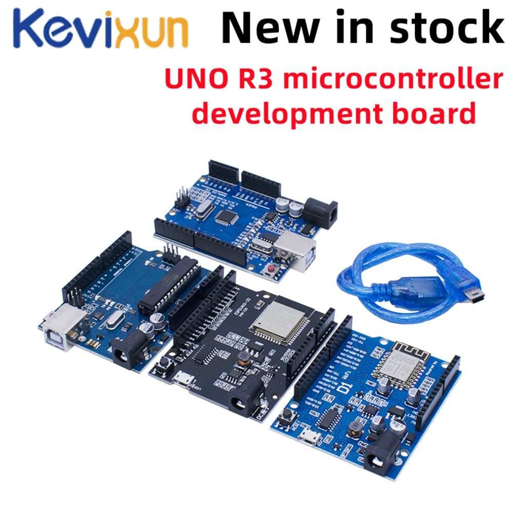 Caja oficial UNO R3 ATMEGA16U2 UNO + WiFi R3, Chip ATMEGA328P Original CH340G para placa de ...