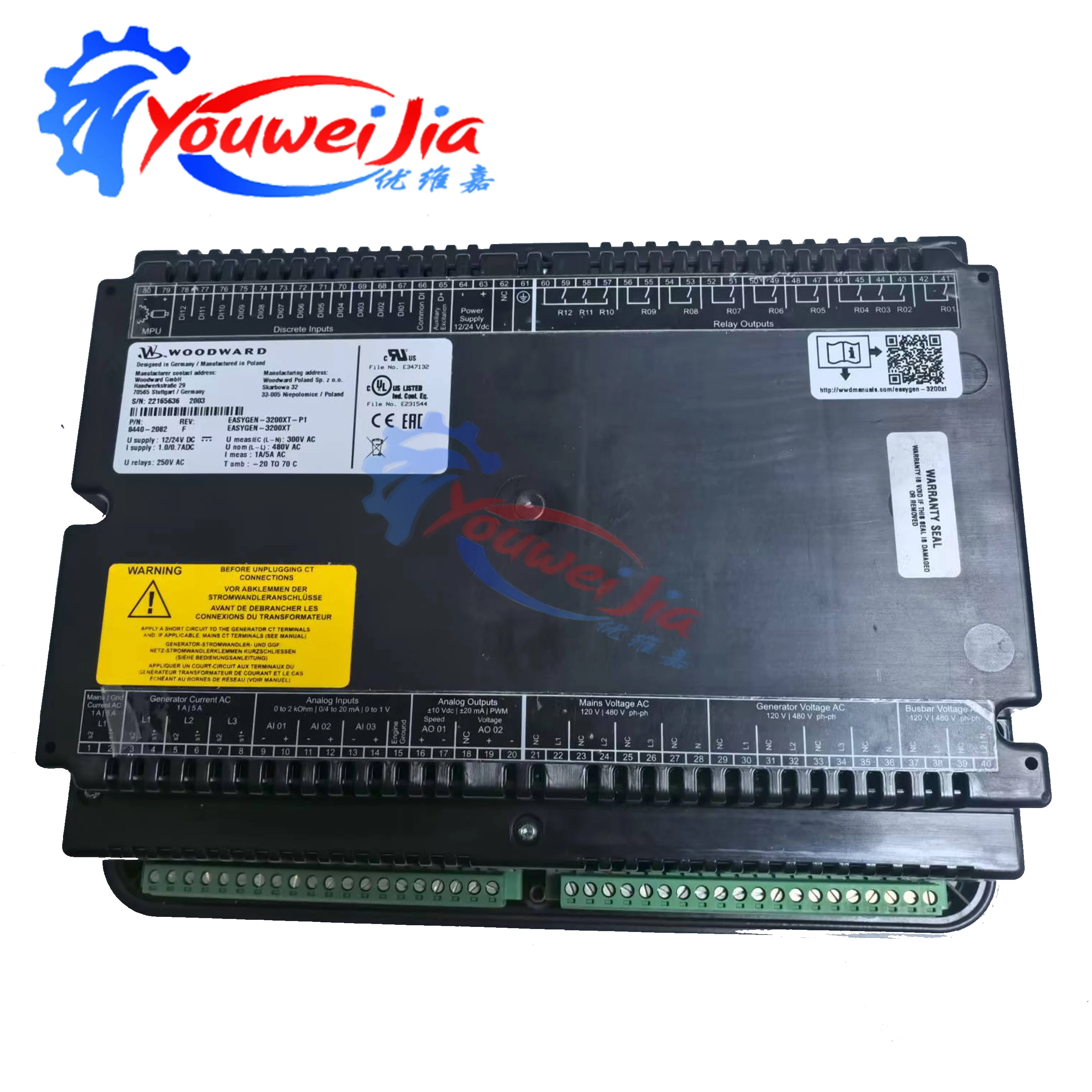 WOODWARD Easygen 3000XT Parallel Controller Control Panel EASYGEN ...