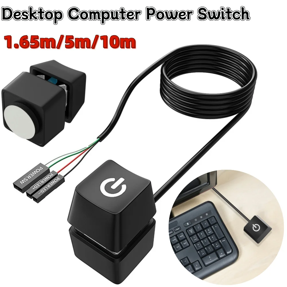 Motherboard-Power-1-65m-5m-10m-On-Off-Switch-Button-Extension-Cable ...