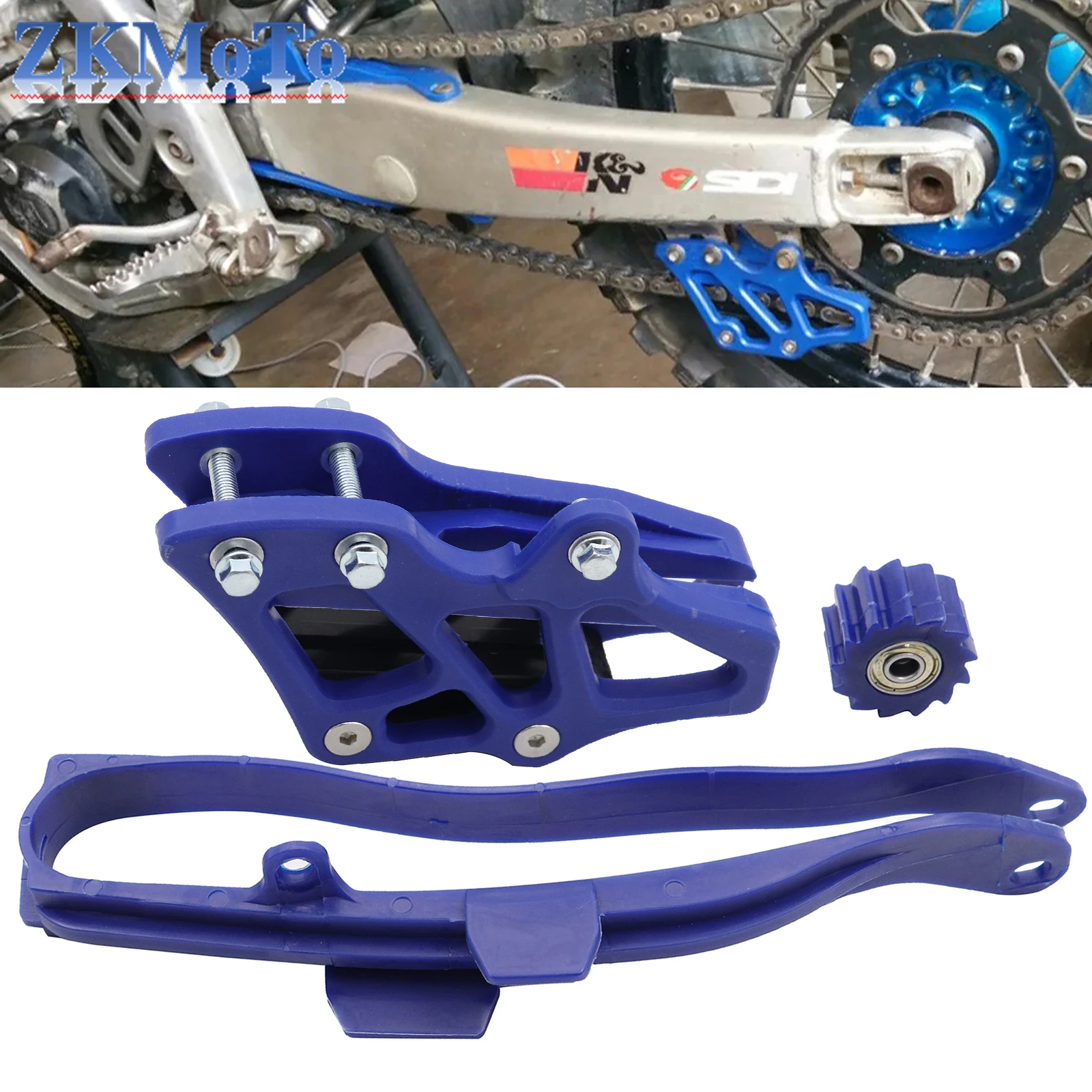 Motorcycle-Chain-Swingarm-Chain-Guide-Slider-Roller-For-Yamaha-YZ125 ...