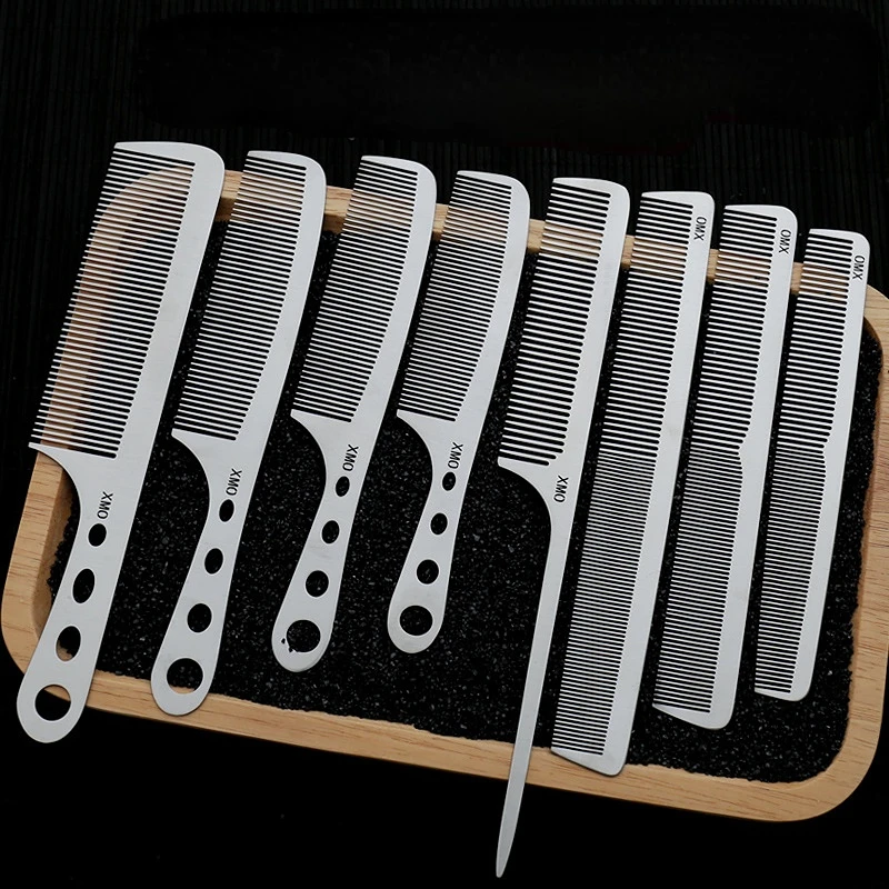 Ultra-thin Titanium Steel Stainless Steel Hairdressing Comb Men Hair ...