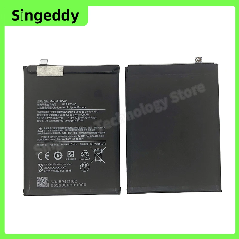 BP42-Battery-Mobile-Phone-Batteries-For-Xiaomi-11-Lite-Mi11-Lite-4150 ...