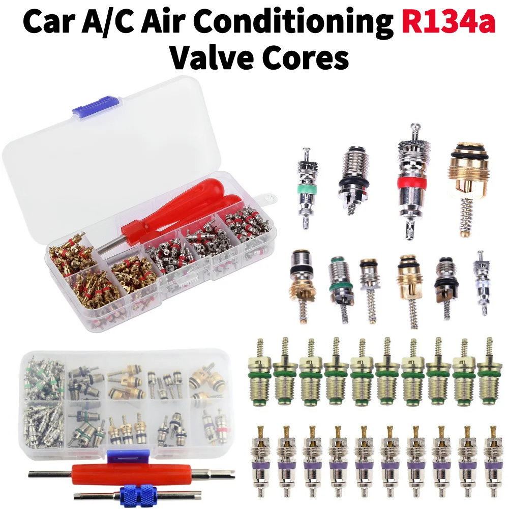 Universal R134A Car A/C Core Valves Assortment Automotive Air ...