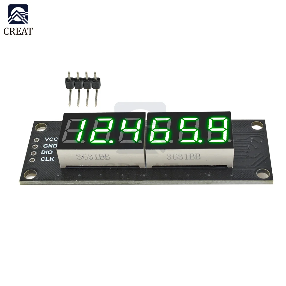 Led Display TM1637 6-Digit Module - 0.36 Inch 7-Segment Tube In 5 ...
