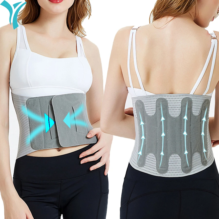 Breathable-Back-Brace-with-Lumbar-Pad-for-Women-Men-Support-Belt-Lower ...