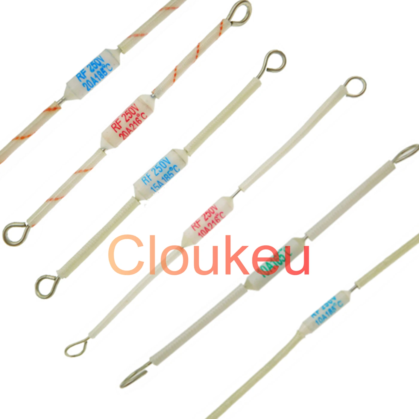 RF 250V 10A 15A 20A Ceramic temperature fuse 130/155/165/185/216/230 ...