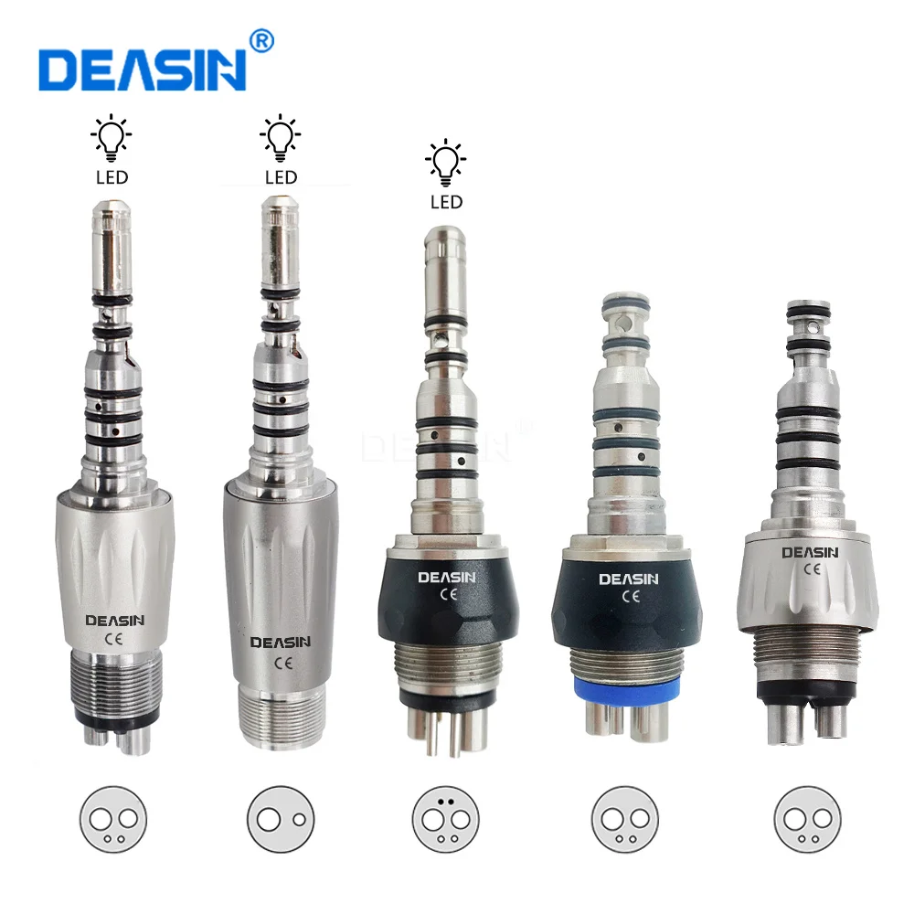 Dental-fiber-optic-handpiece-460-LED-Coupler-6-holes-Quick-for-kavo ...