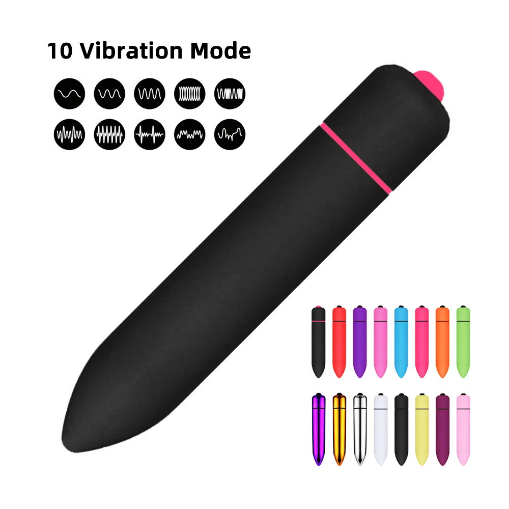 10 Modes Mini Bullet Clit Vibration G Spot Vagina Stimulation Adult Sex Toys Massage Jump Love ...