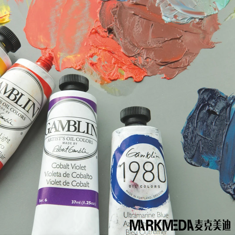 Gamblin 1980 Oil Colors 27/150 Ml Tubes, True Color and Real Value in A ...