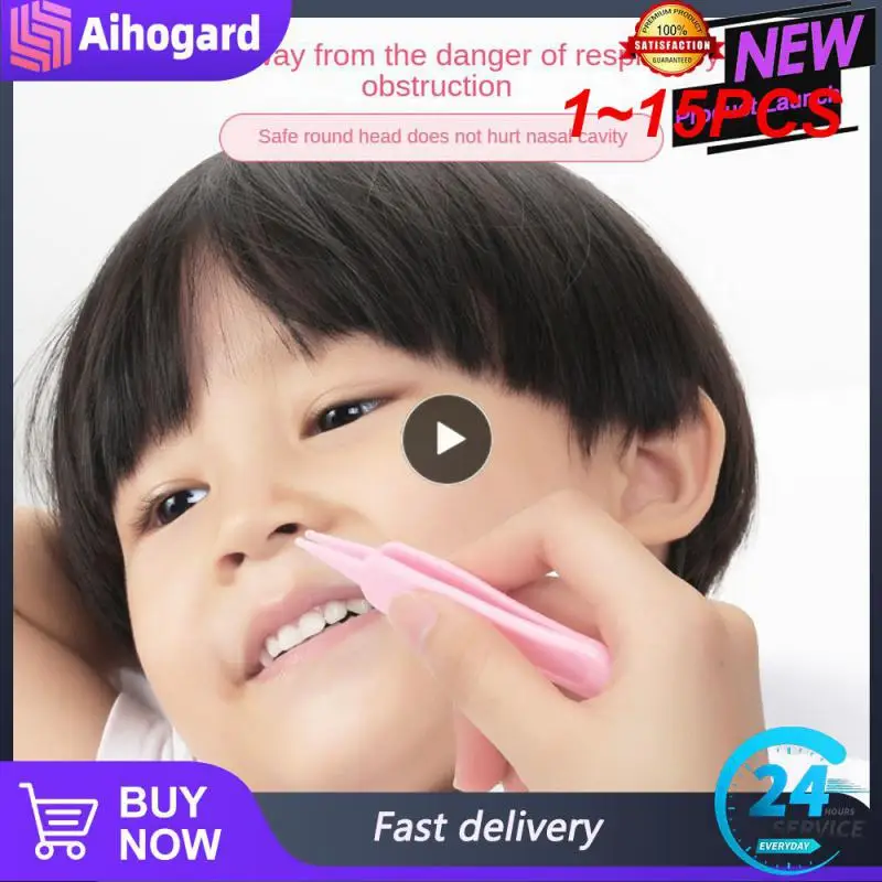 1-15PCS-Baby-Booger-Tweezers-Infant-Toddler-Noise-Nasal-Mucus-Clean ...