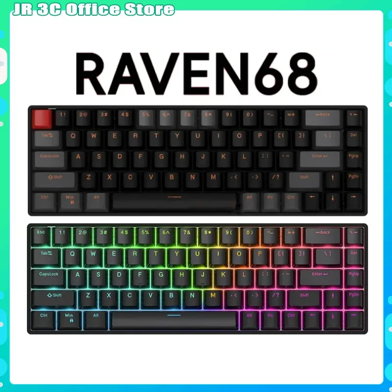 Teamwolf-RAVEN68-keys-wired-magnetic-axis-mechanical-keyboard-8K-fast ...
